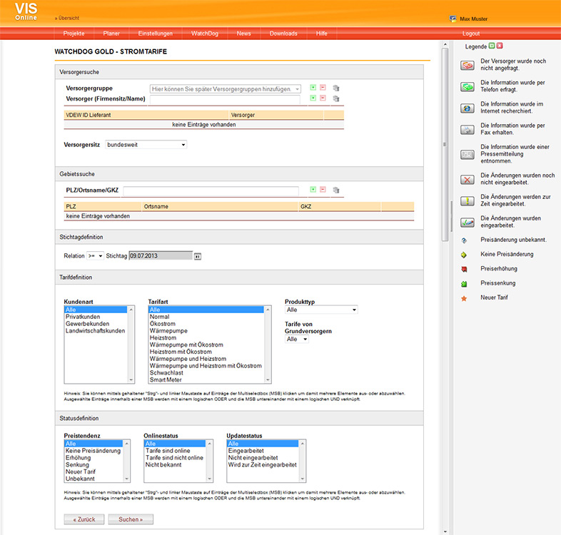 VIS Online Versorger-Informations-System